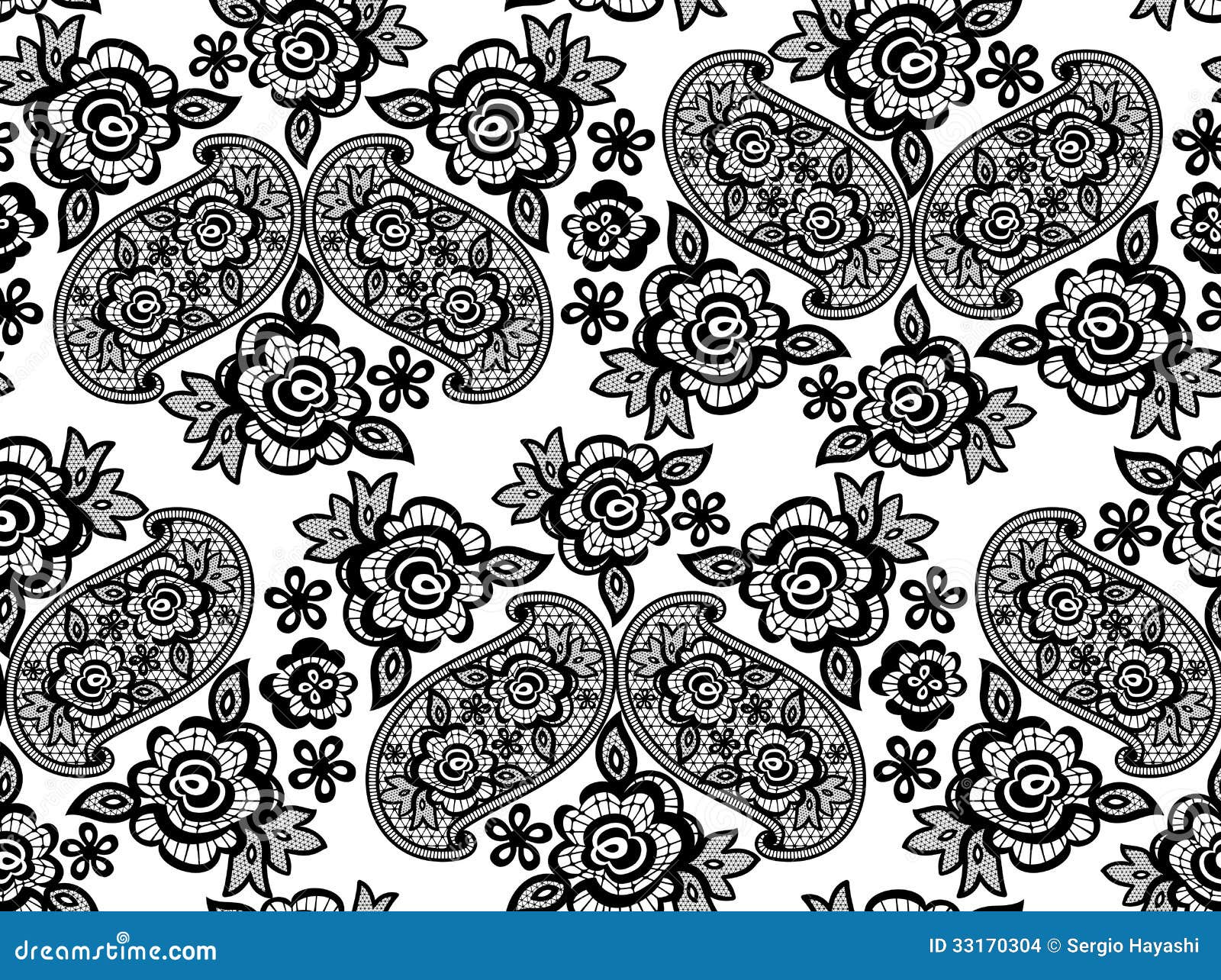 Lace Wedding Guipure Pattern Stock Vector - Illustration of silhouette ...