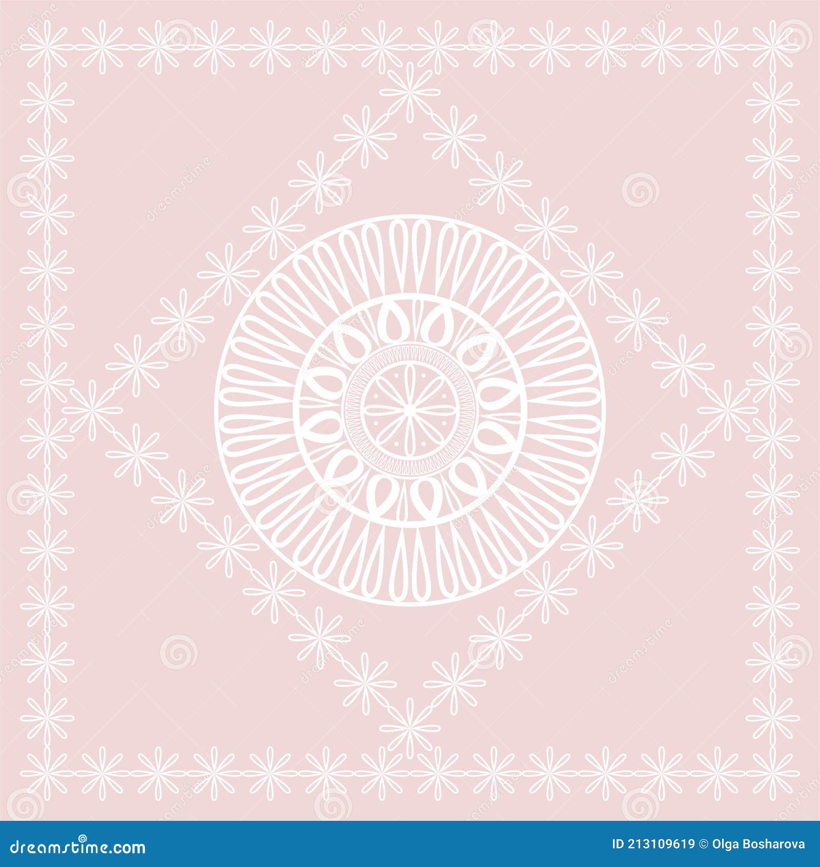 Lace White on the Pink Background Stock Vector - Illustration of ...