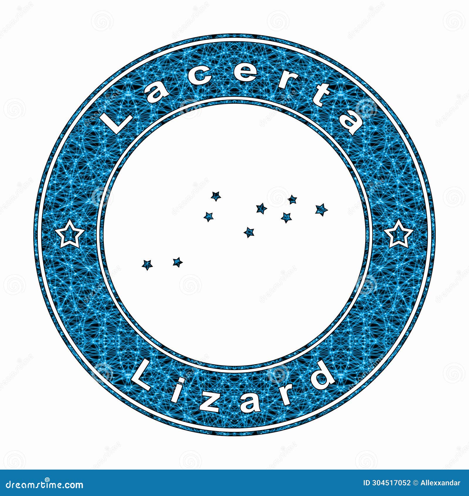 Lacerta Star Constellation, Lizard Constellation Stock Photo - Image of ...