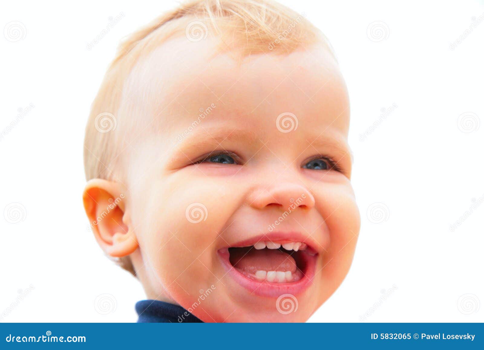 Lachendes Kind stockbild. Bild von nahaufnahme, verhalten - 5832065