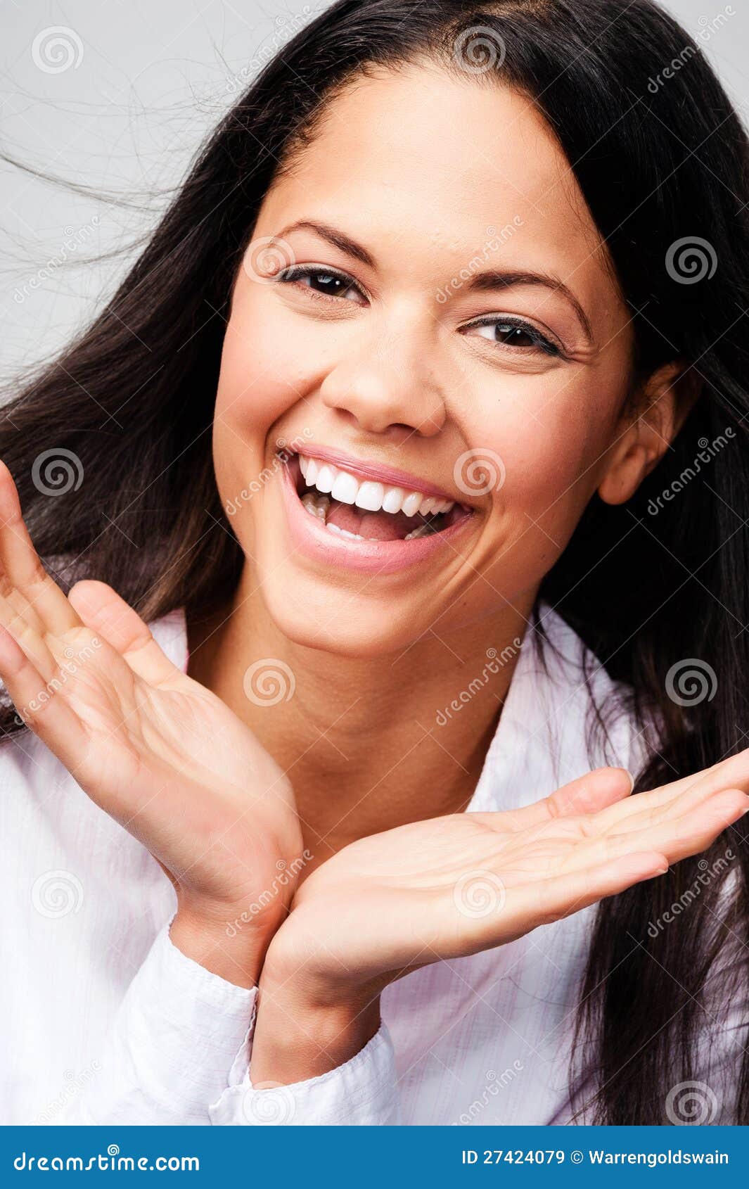 Lachendes Portrait lustig stockbild. Bild von latino - 27424079