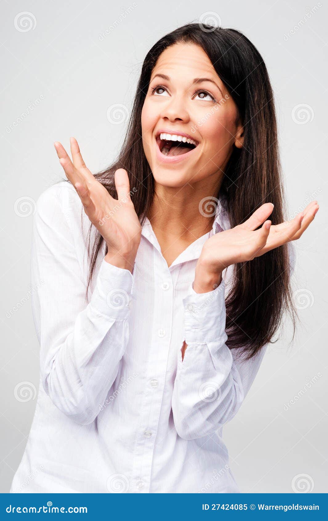 Lachendes Portrait lustig stockbild. Bild von latino - 27424085