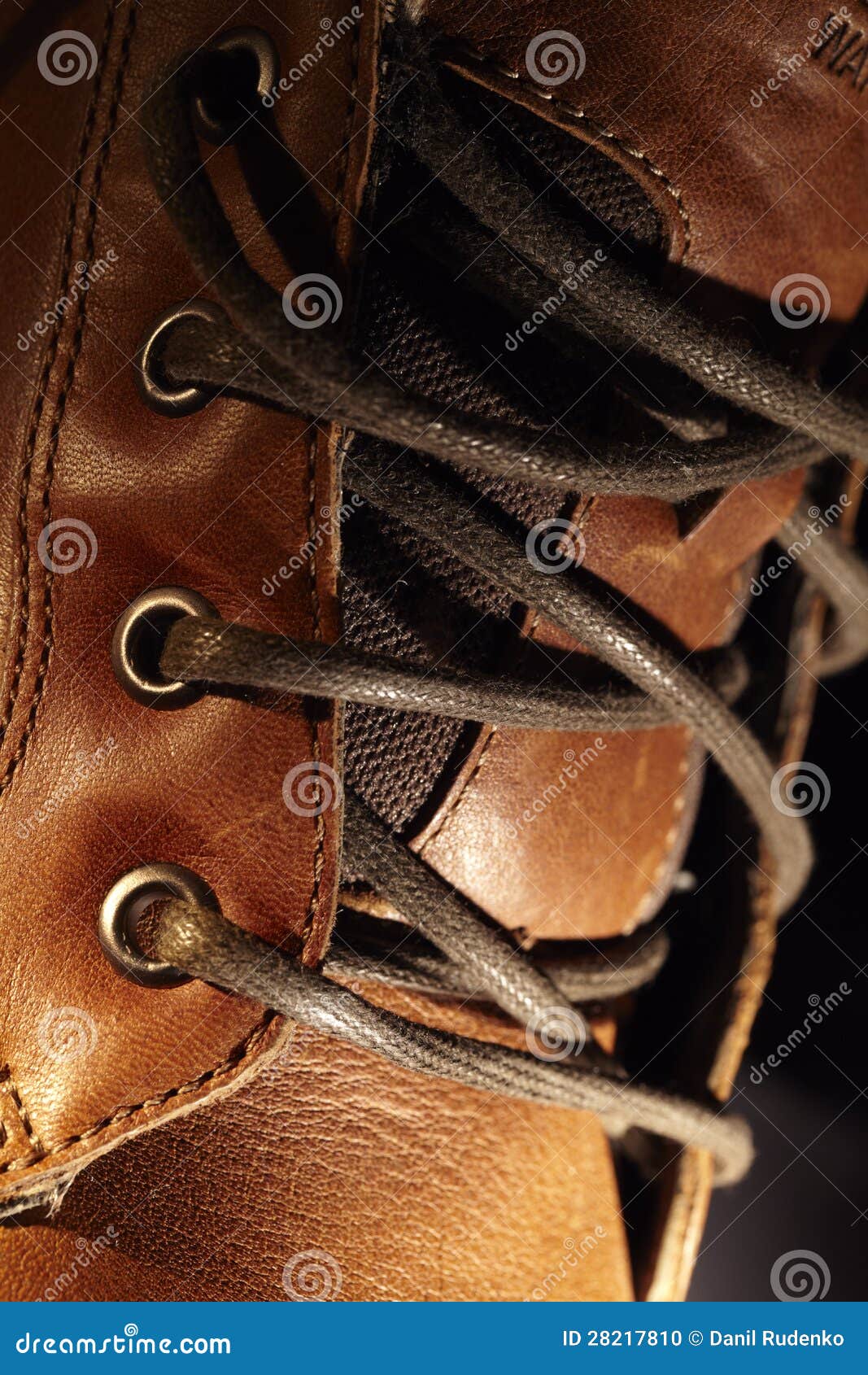 Lacing shoe. stock photo. Image of shoes, shoe, beauty - 28217810