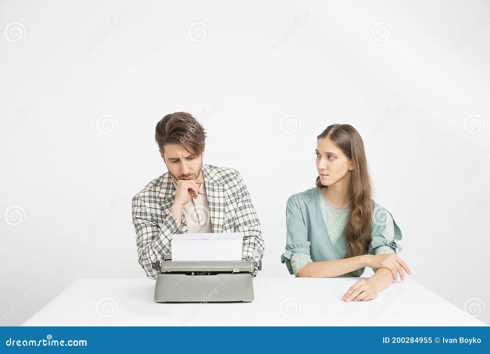 Lack of Creative Ideas Story Writing Process in Action Stock Image ...