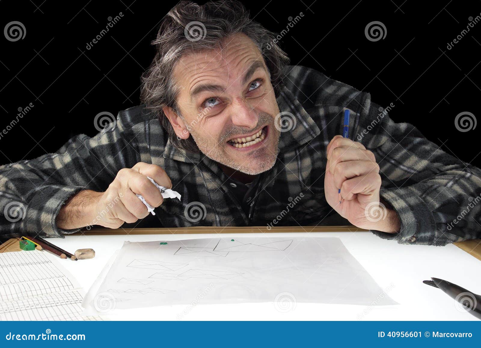 Lack of creativity concept stock image. Image of designer - 40956601