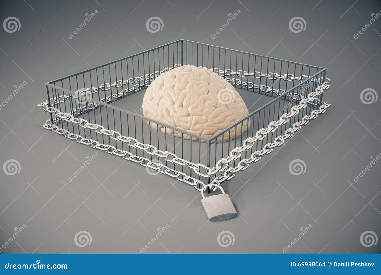 Narrow Thinking Icon, Reduction In Brain Size, Degradation Of The Mind ...