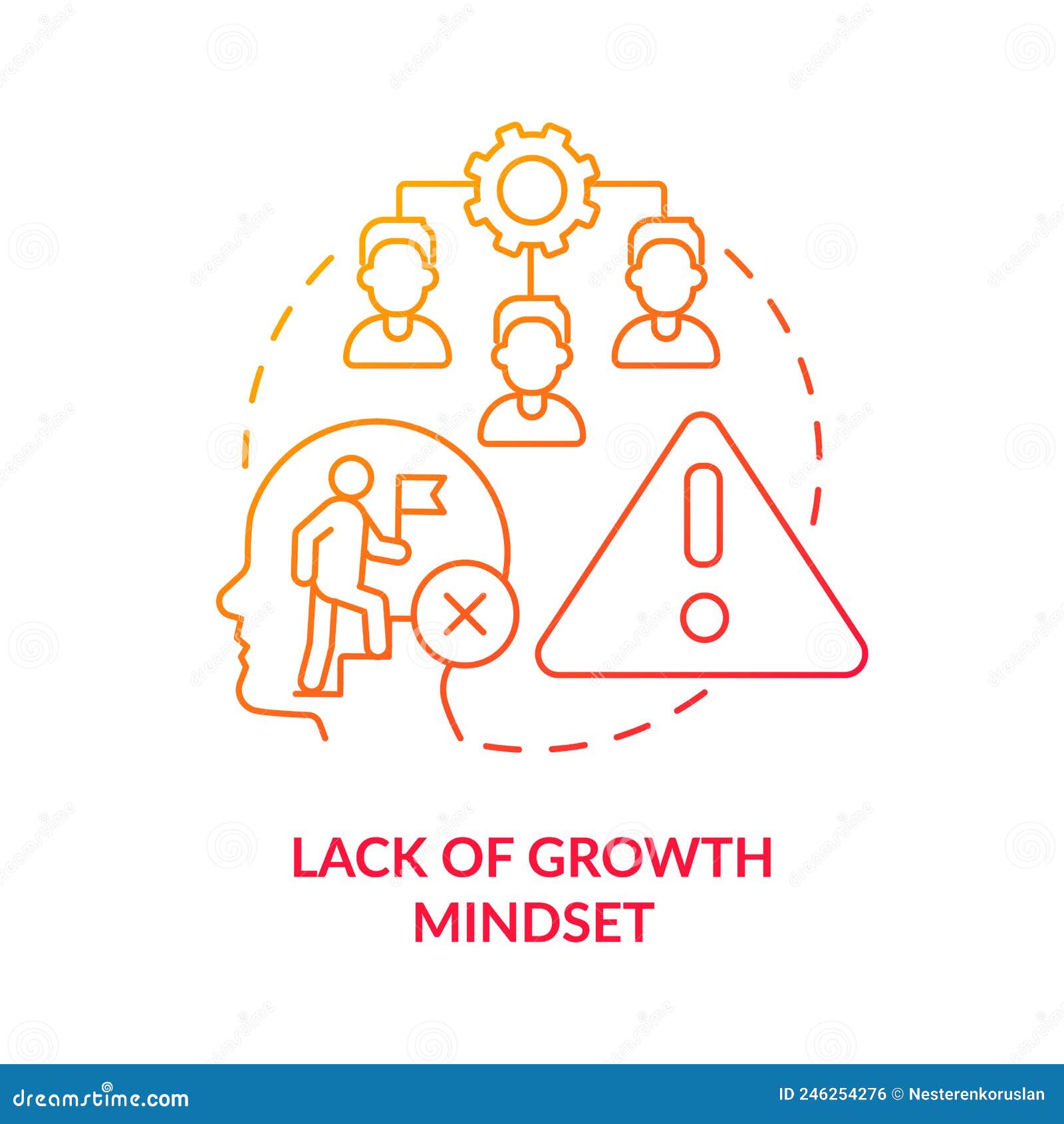 Lack of Growth Mindset Red Gradient Concept Icon Stock Vector ... Lack of Growth Mindset Red Gradient Concept Icon Stock Vector ...