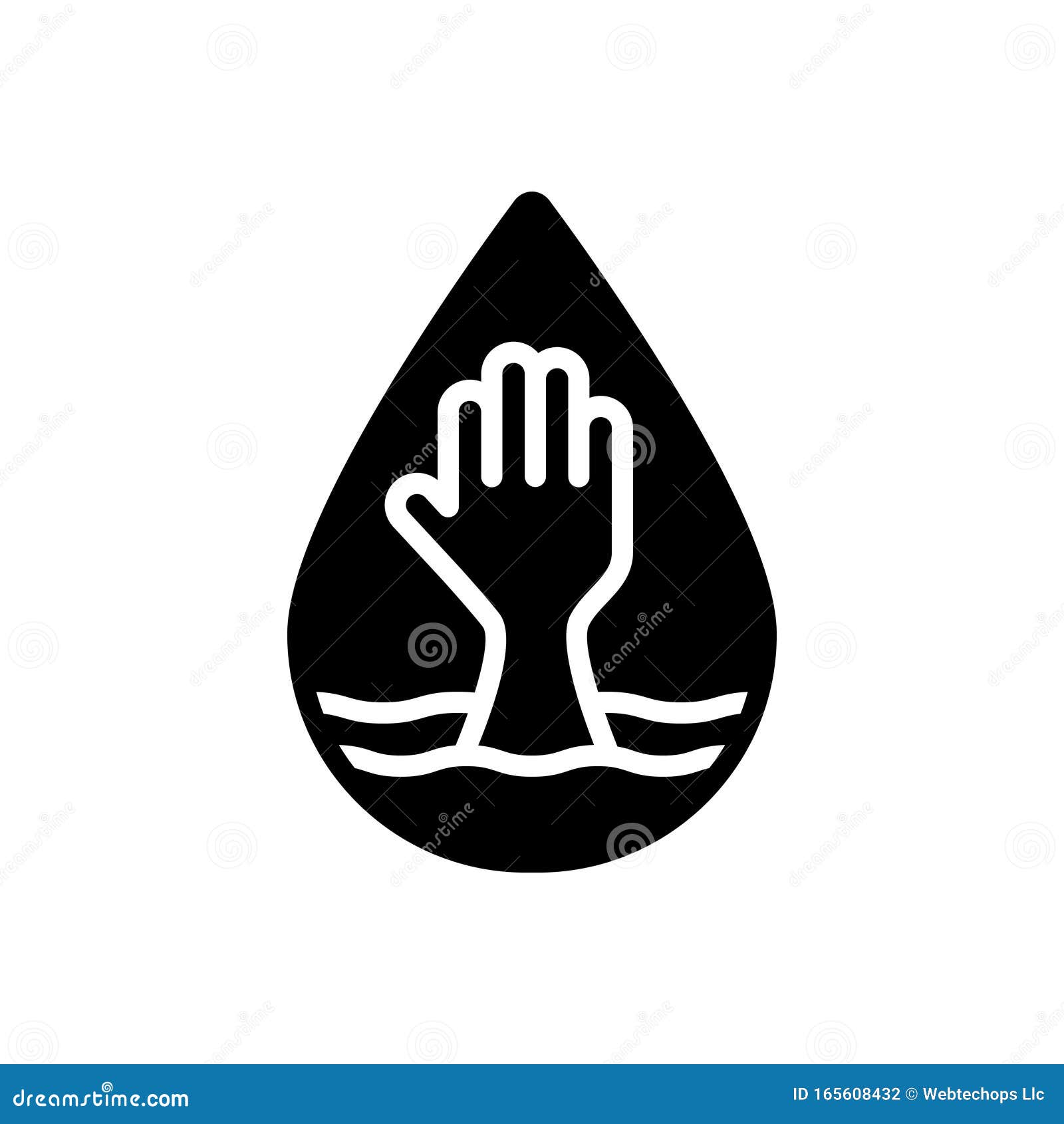 Black Solid Icon for Lack, Reduction and Scarcity Stock Illustration ...
