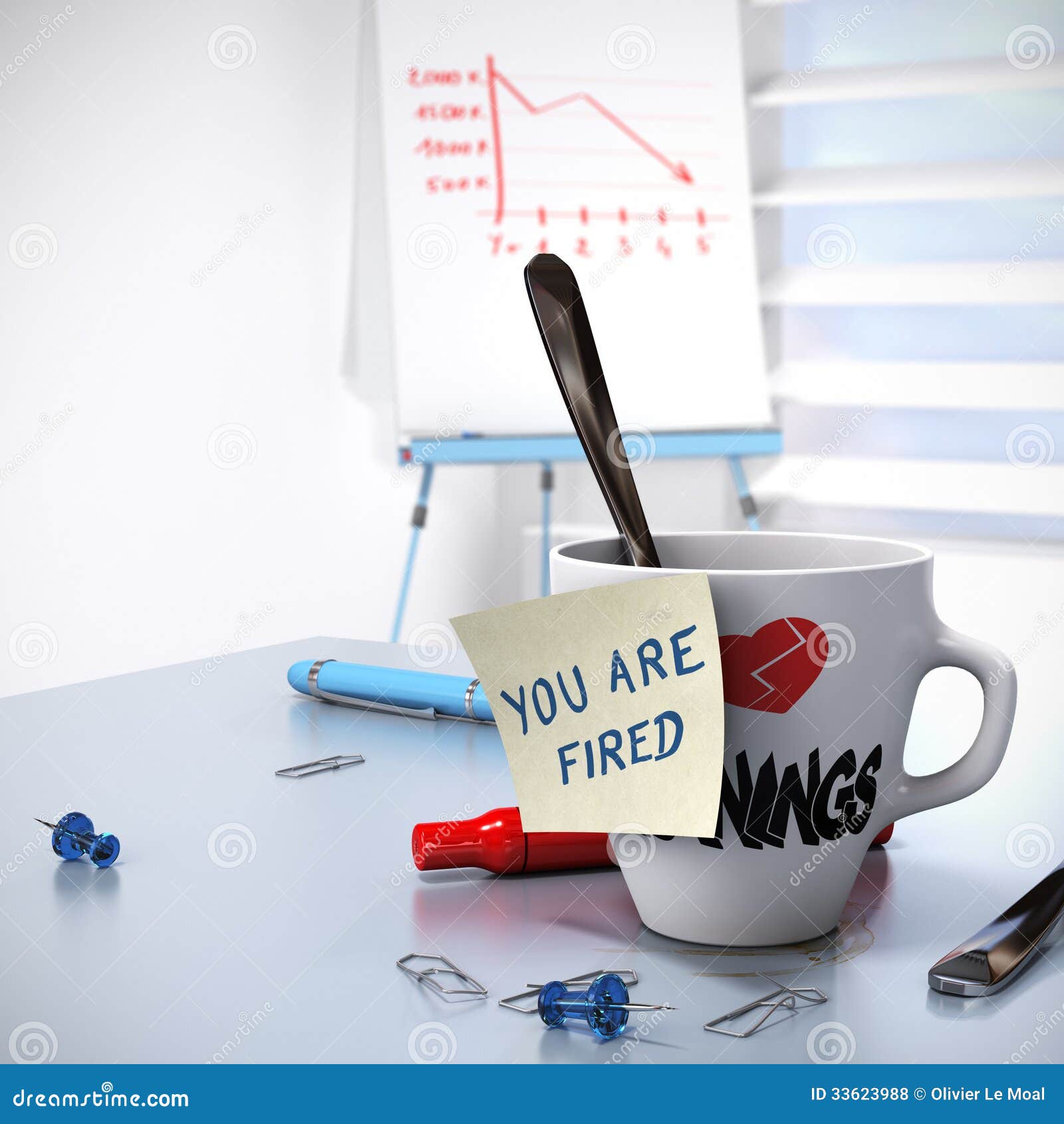 Lack of Performance, Losing Job Stock Illustration - Illustration of ...