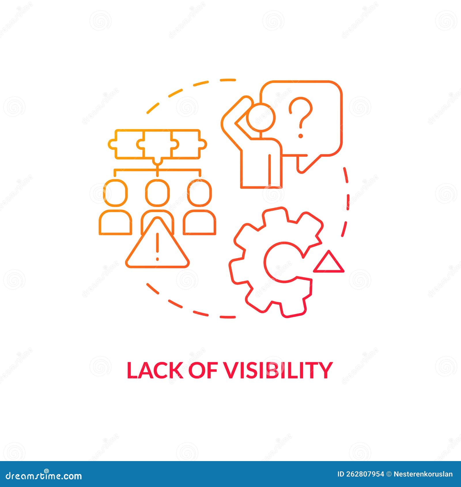 Lack of Visibility Red Gradient Concept Icon Stock Vector ... Lack of Visibility Red Gradient Concept Icon Stock Vector ...