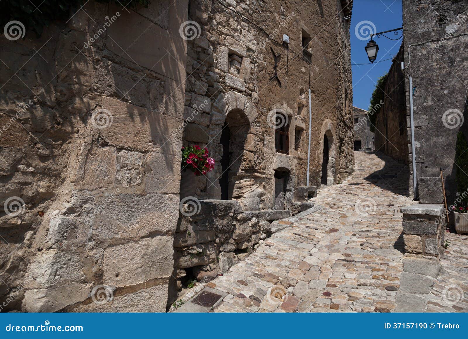Lacoste village stock photo. Image of narrow, house, provance - 37157190