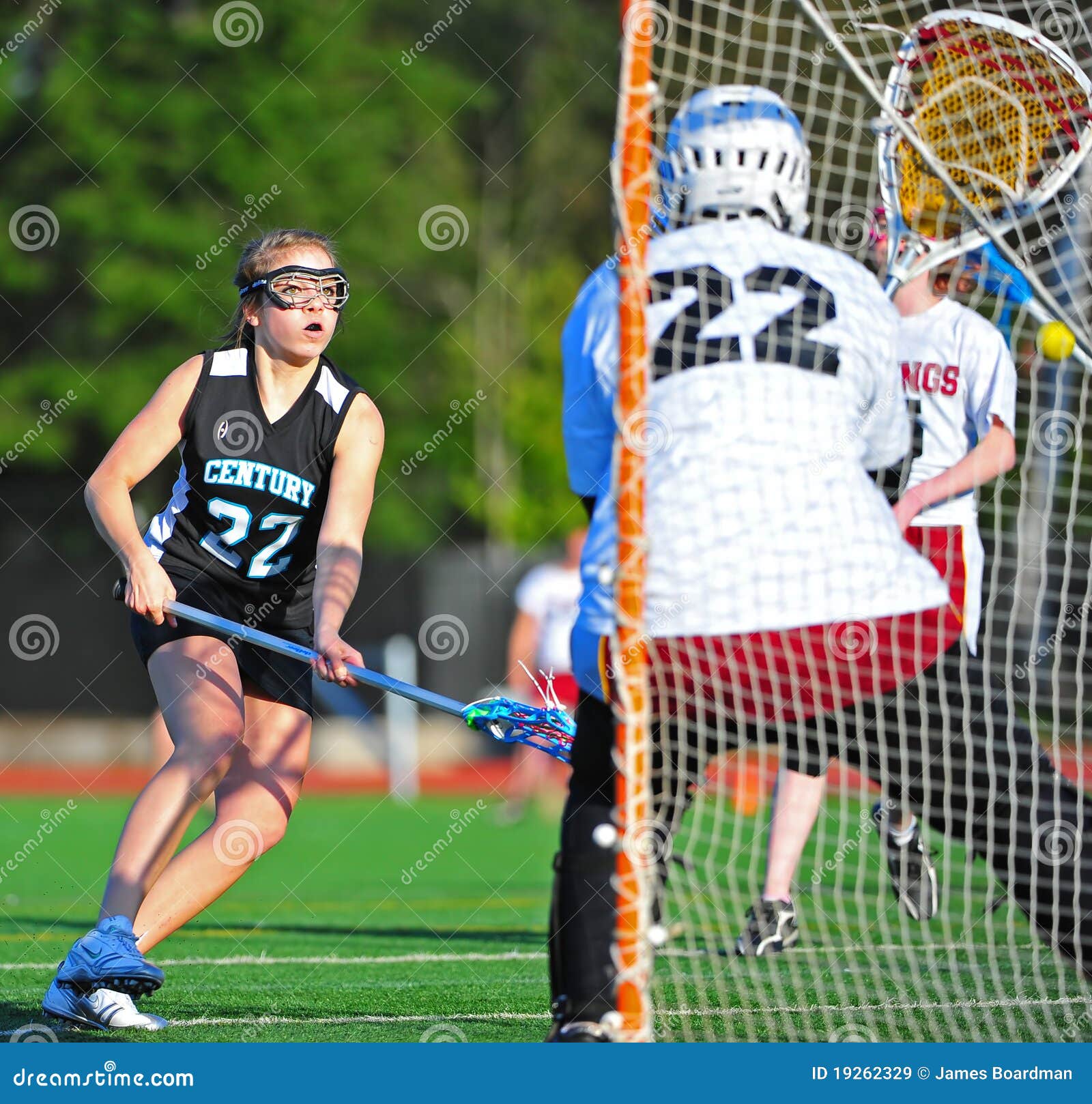 Lacrosse girls goal editorial stock image. Image of athlete - 19262329