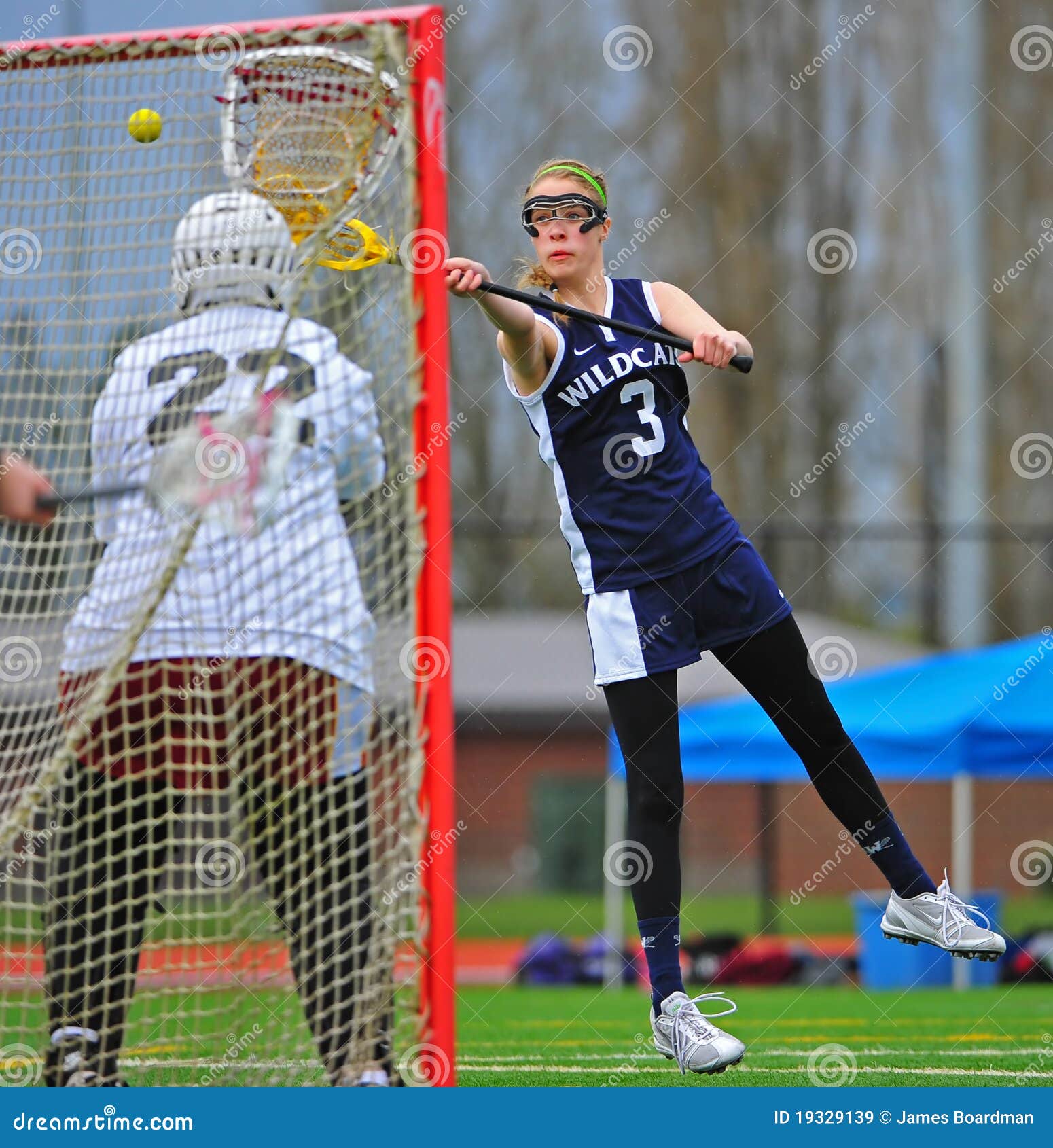 Lacrosse girls goal editorial stock image. Image of youth - 19329139