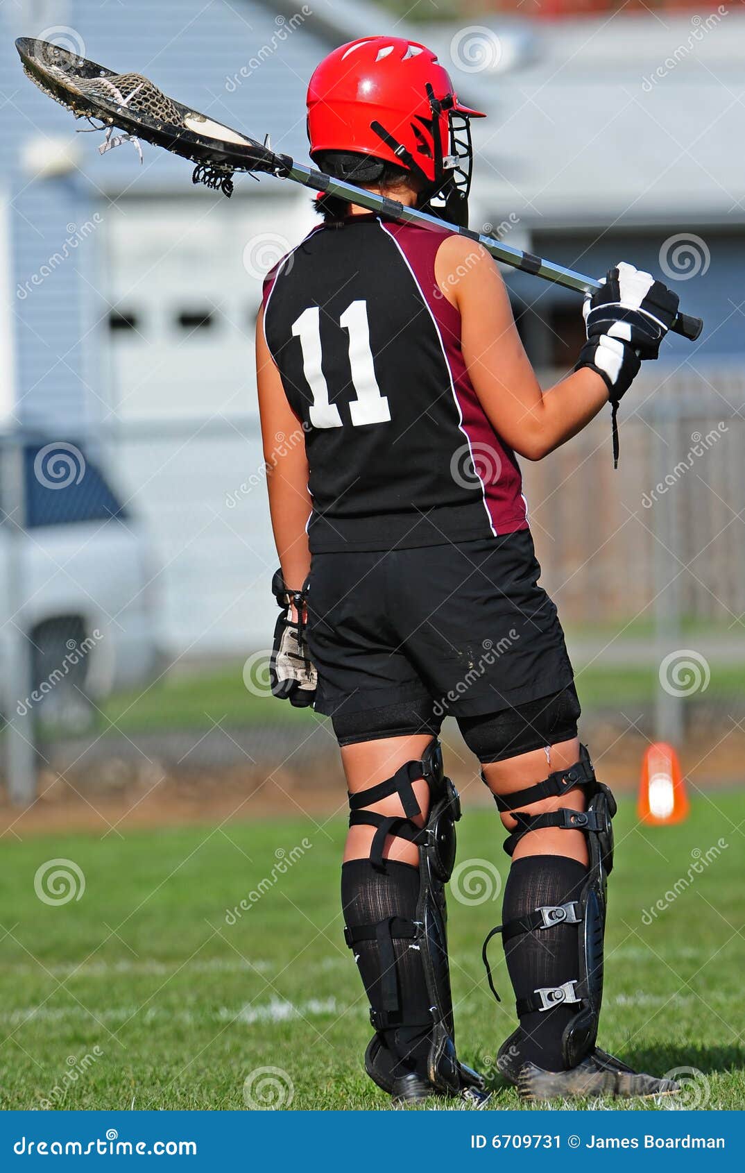 Lacrosse Goalie stock image. Image of compete, player - 6709731