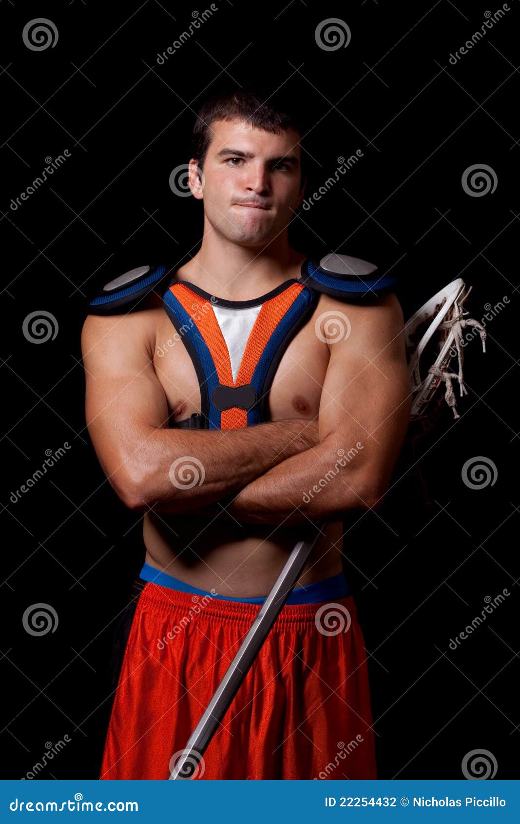 Lacrosse Player stock photo. Image of athletic, young - 22254432