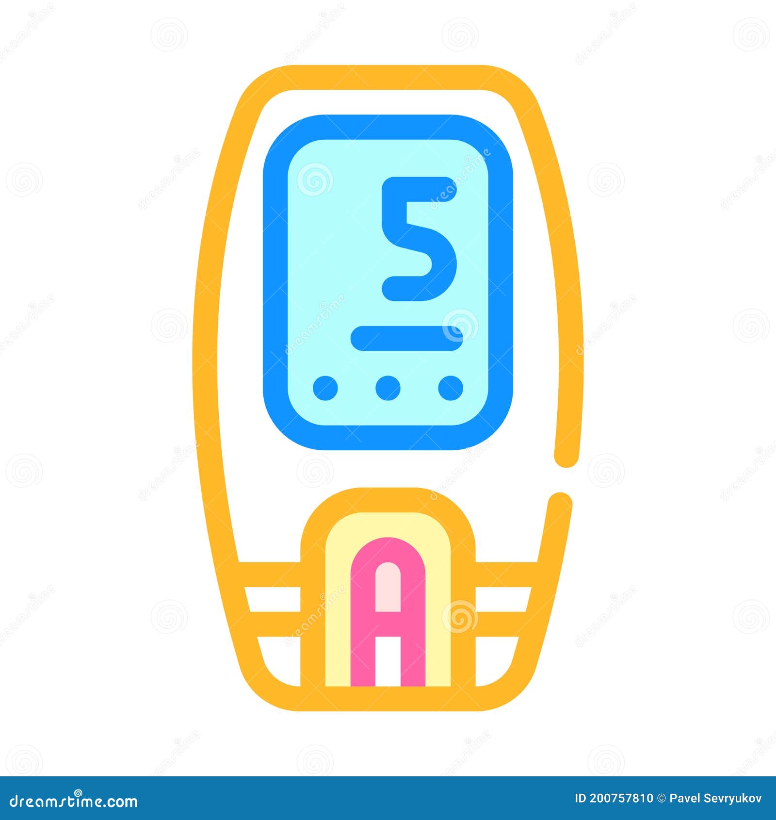 Lactate Control Tool Color Icon Vector Illustration Stock Vector ...