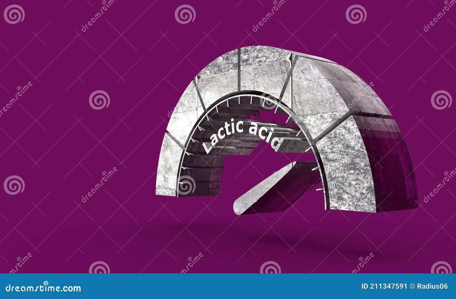 Lactic Acid Measuring Process Stock Illustration - Illustration of ...