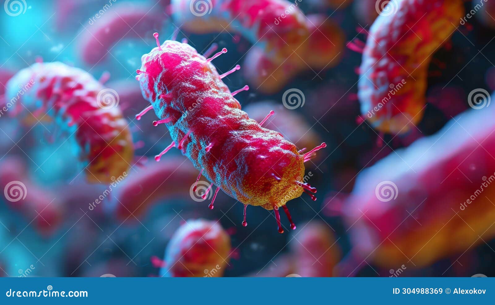 Lactobacillus Acidophilus Bacteria Under a Microscope AI Generated ...