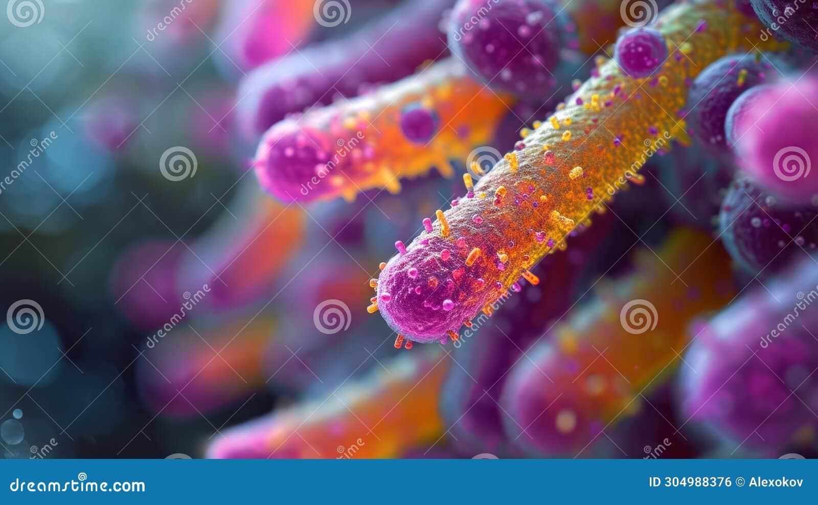 Lactobacillus Acidophilus Bacteria Under a Microscope AI Generated ...