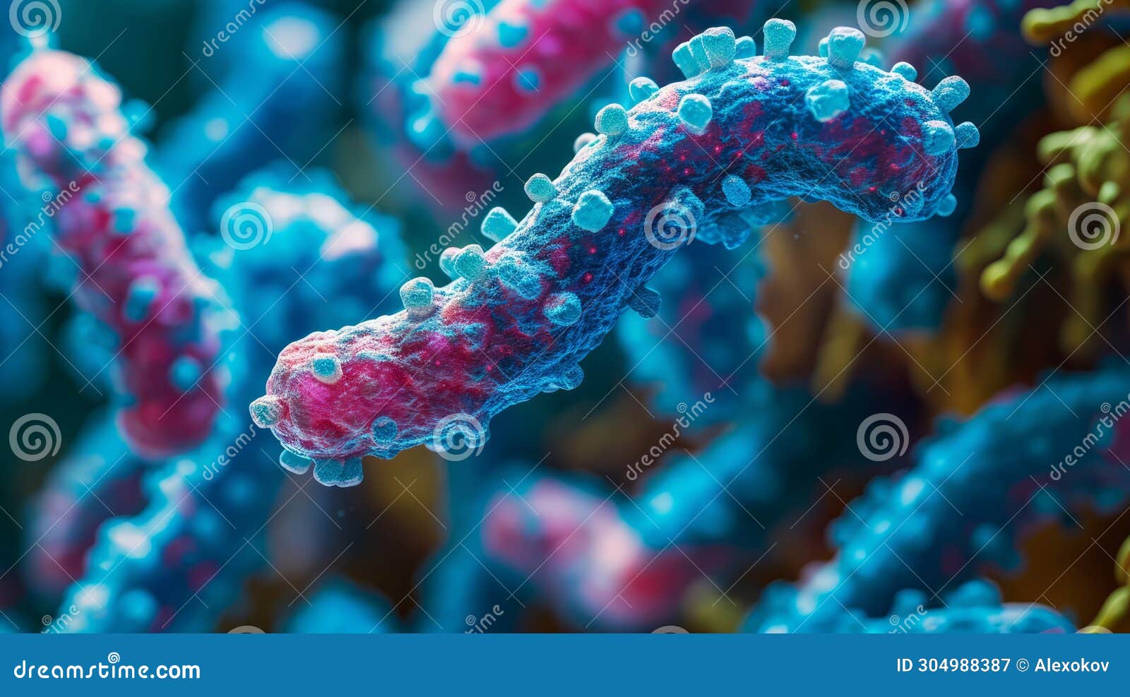 Lactobacillus Acidophilus Bacteria Under a Microscope AI Generated ...