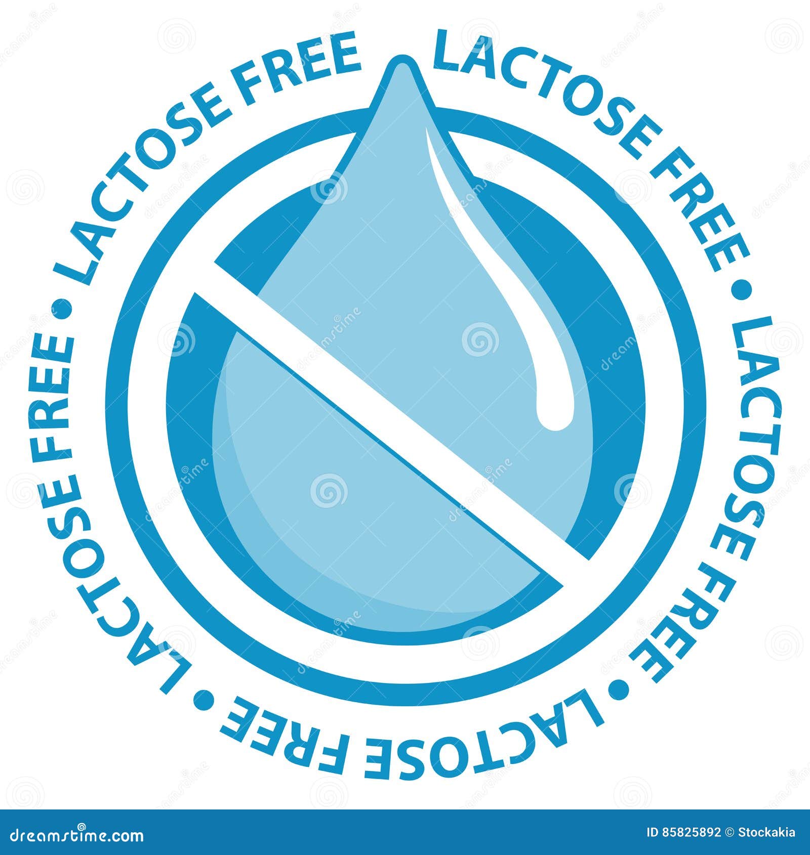 Lactose Free Label Stamp. Sign for Product Packaging Label. Vector ...