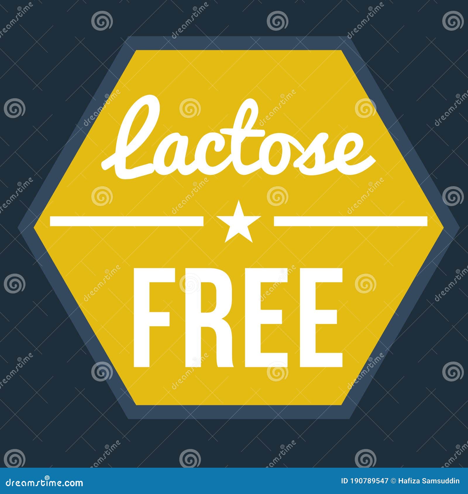 Lactose Free Sticker. Vector Illustration Decorative Design Stock ...