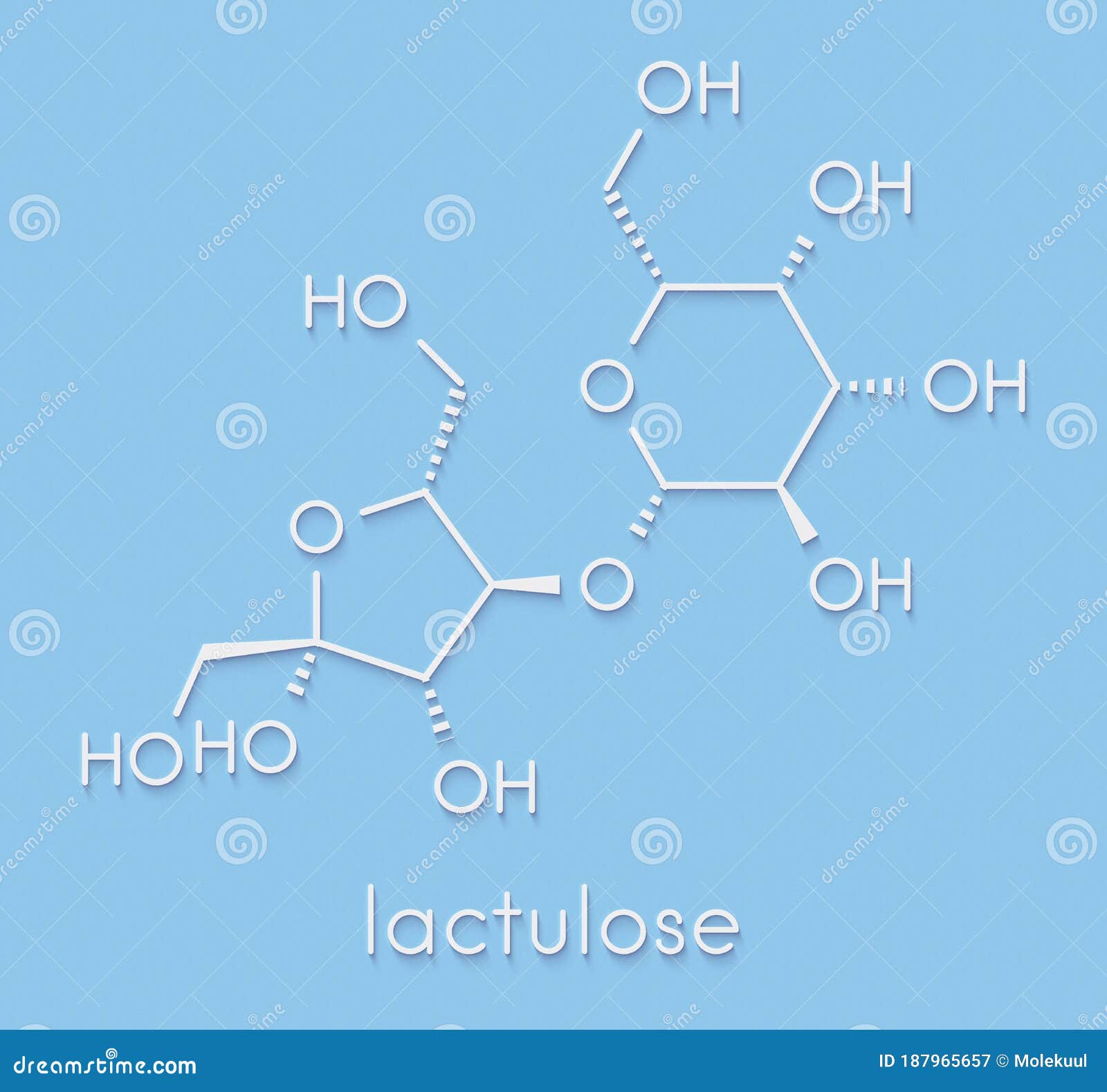 Lactulose Molecule. It Is Used In The Treatment Of Constipation ...