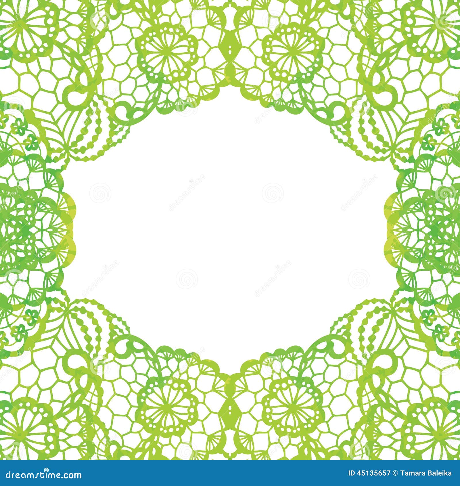 Lacy Elegant Frame. Invitation Card Stock Vector - Illustration of ...