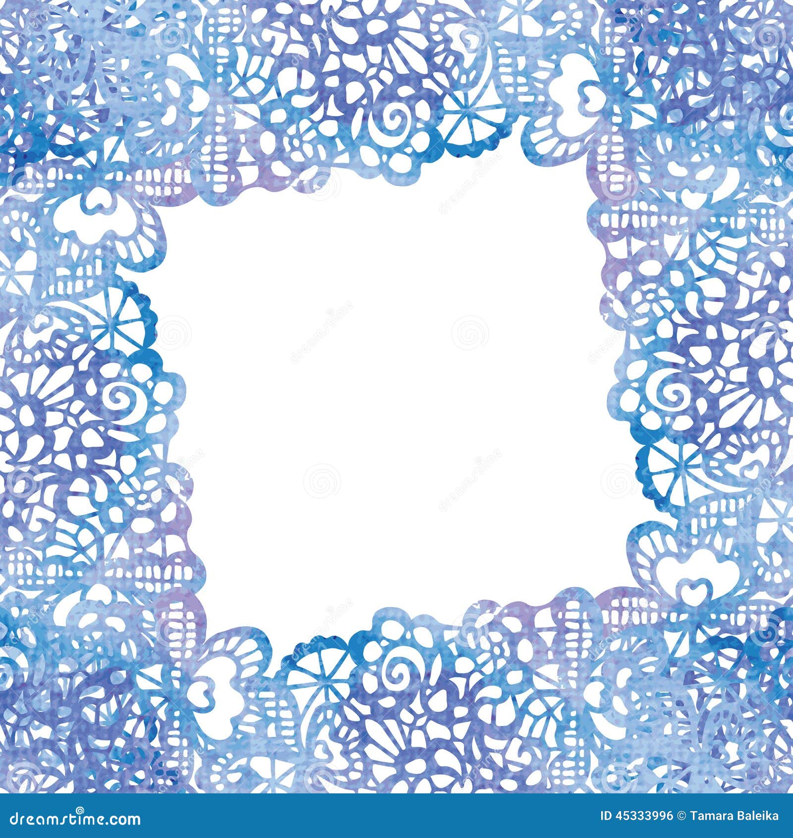 Lacy Elegant Frame. Invitation Card Stock Vector - Illustration of ...