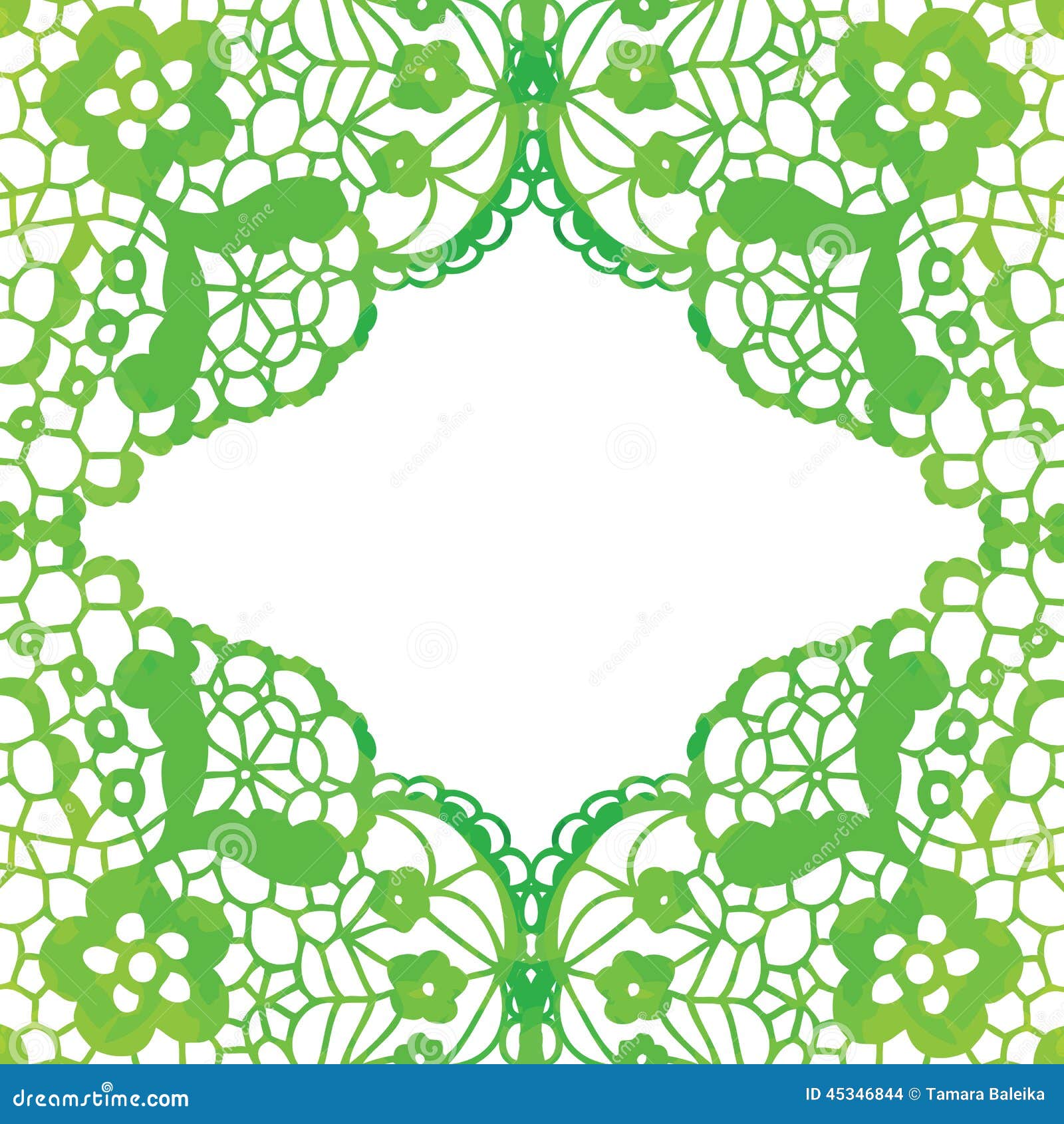 Lacy Elegant Frame. Invitation Card Stock Vector - Illustration of ...