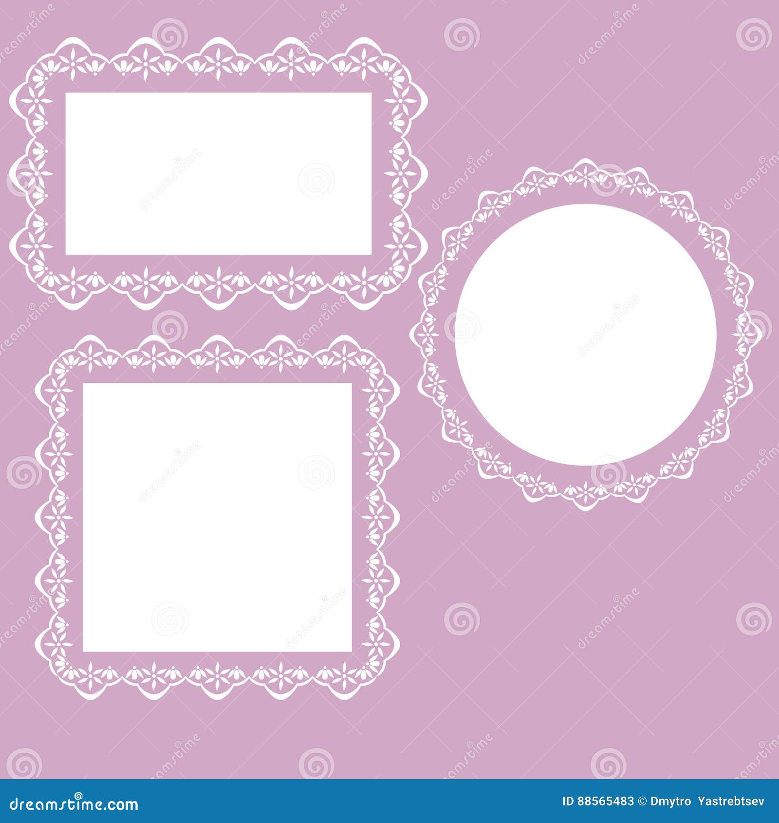 Lacy frames stock vector. Illustration of abstraction - 88565483