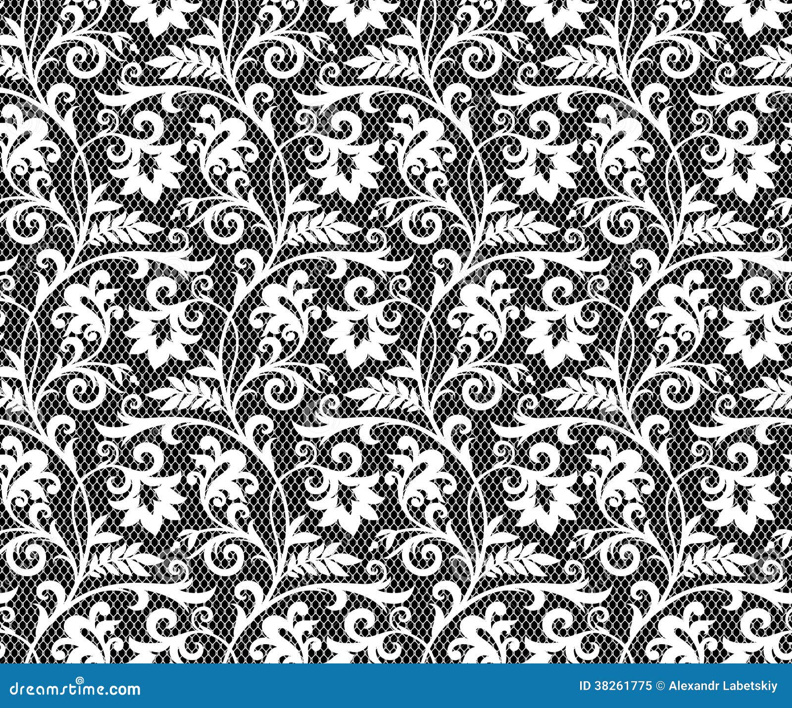 Lacy wallpaper stock vector. Illustration of ornament - 38261775