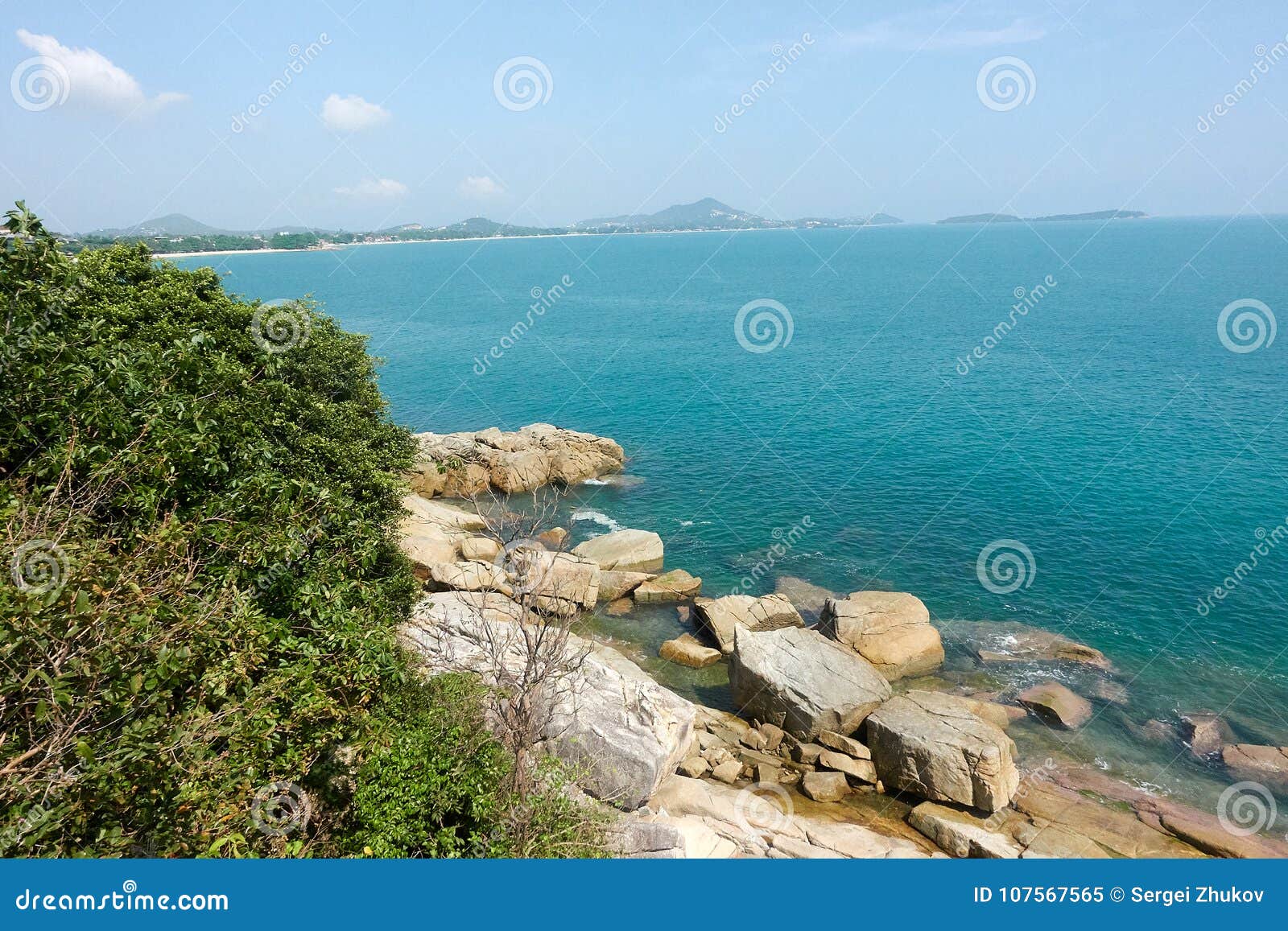 Lad Koh Viewpoint. Look Out Ocean Side. Koh Samui. Stock Image - Image ...