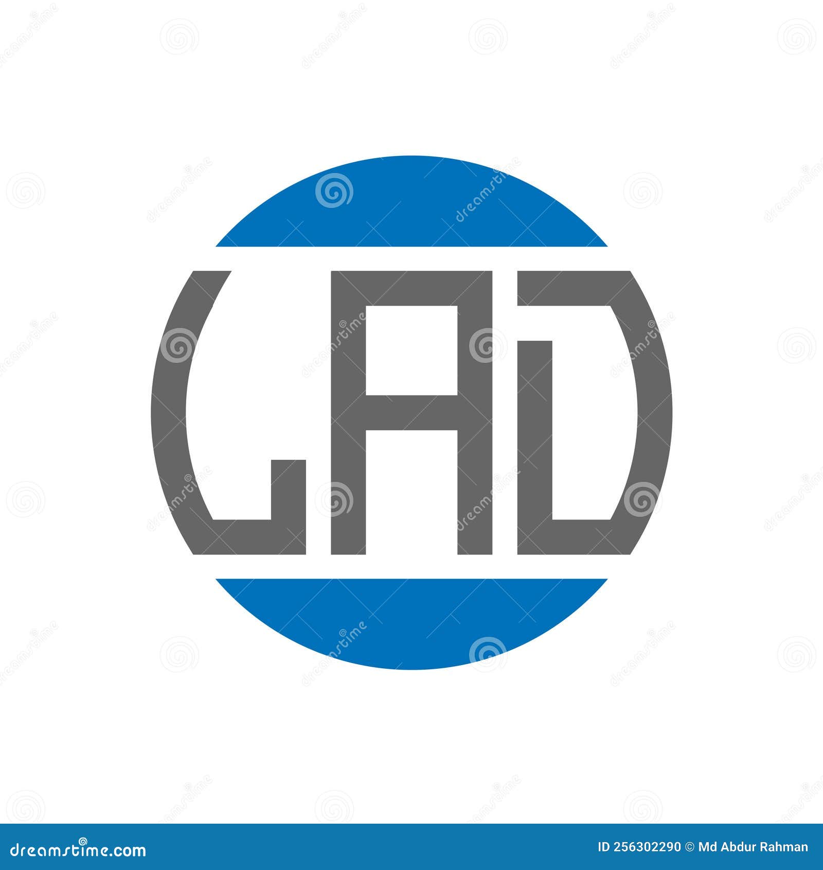 LAD Letter Logo Design on White Background. LAD Creative Initials ...