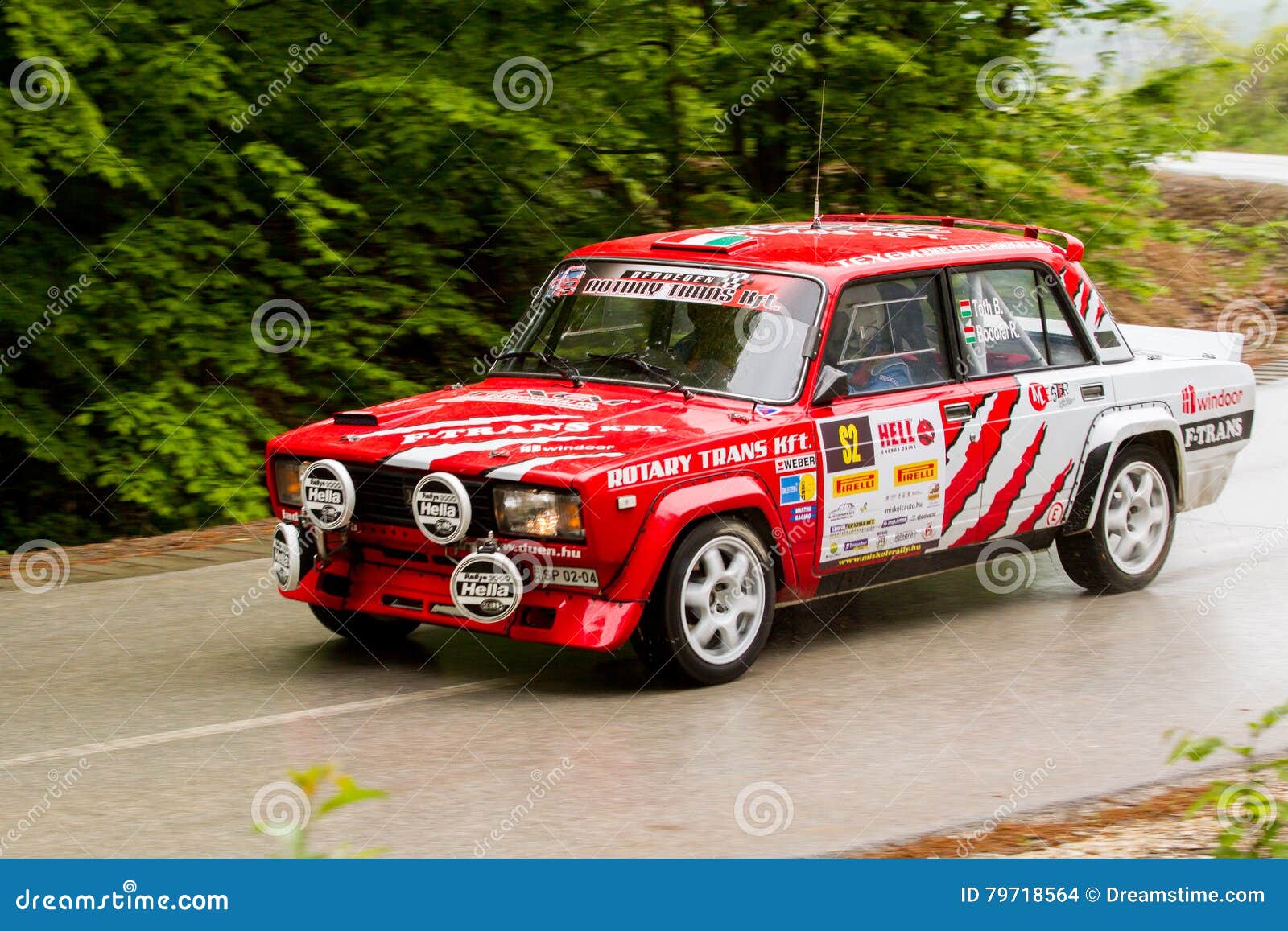 Lada on Miskolc Rally Hungary Editorial Stock Image - Image of rally ...