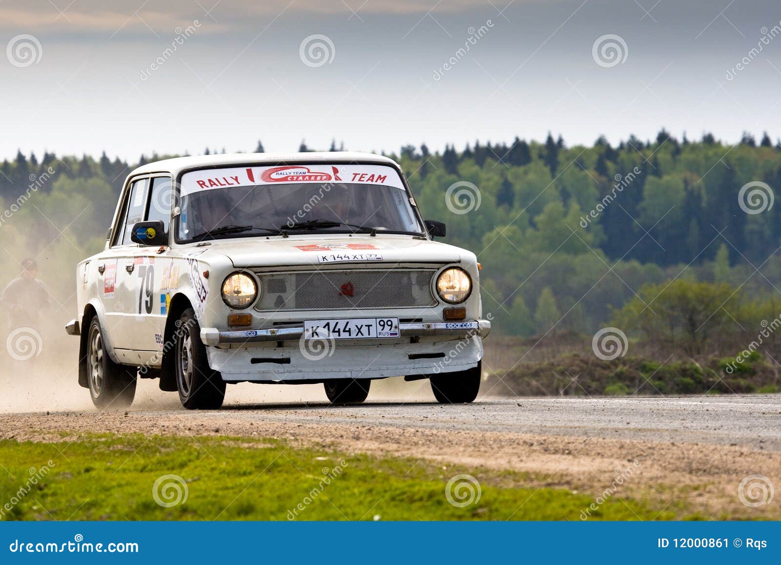 Lada at Russian rally editorial photo. Image of unpaved - 12000861