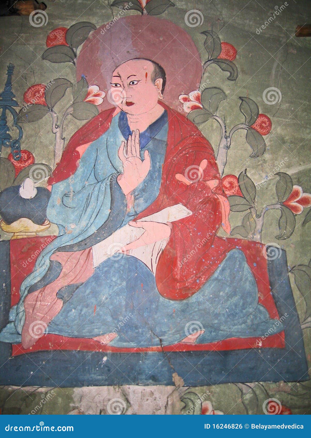 Ladakh, India, Medieval Wall Drawings Stock Photo - Image of wall ...