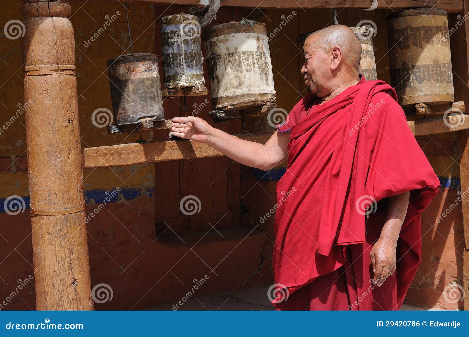 Ladakhi monk in monastery editorial photo. Image of asia - 29420786