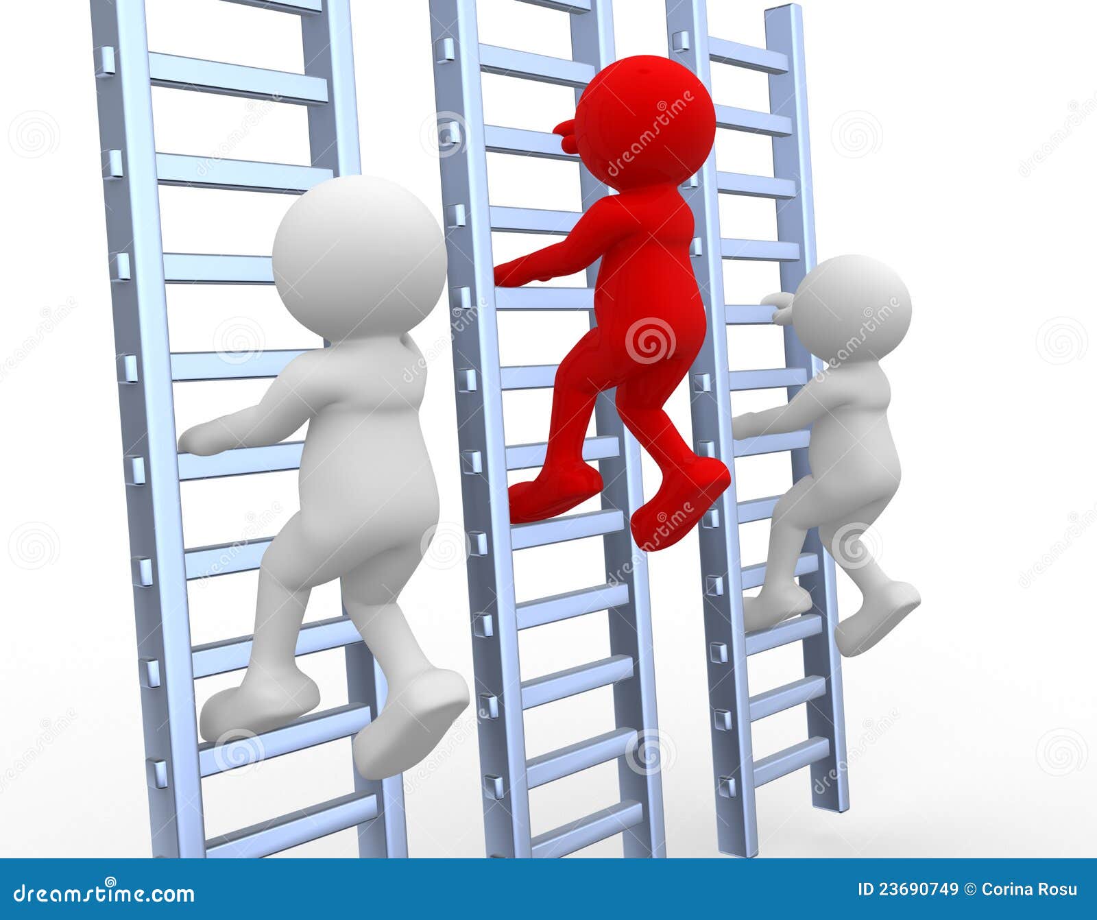 Ladder stock illustration. Illustration of person, idea - 23690749