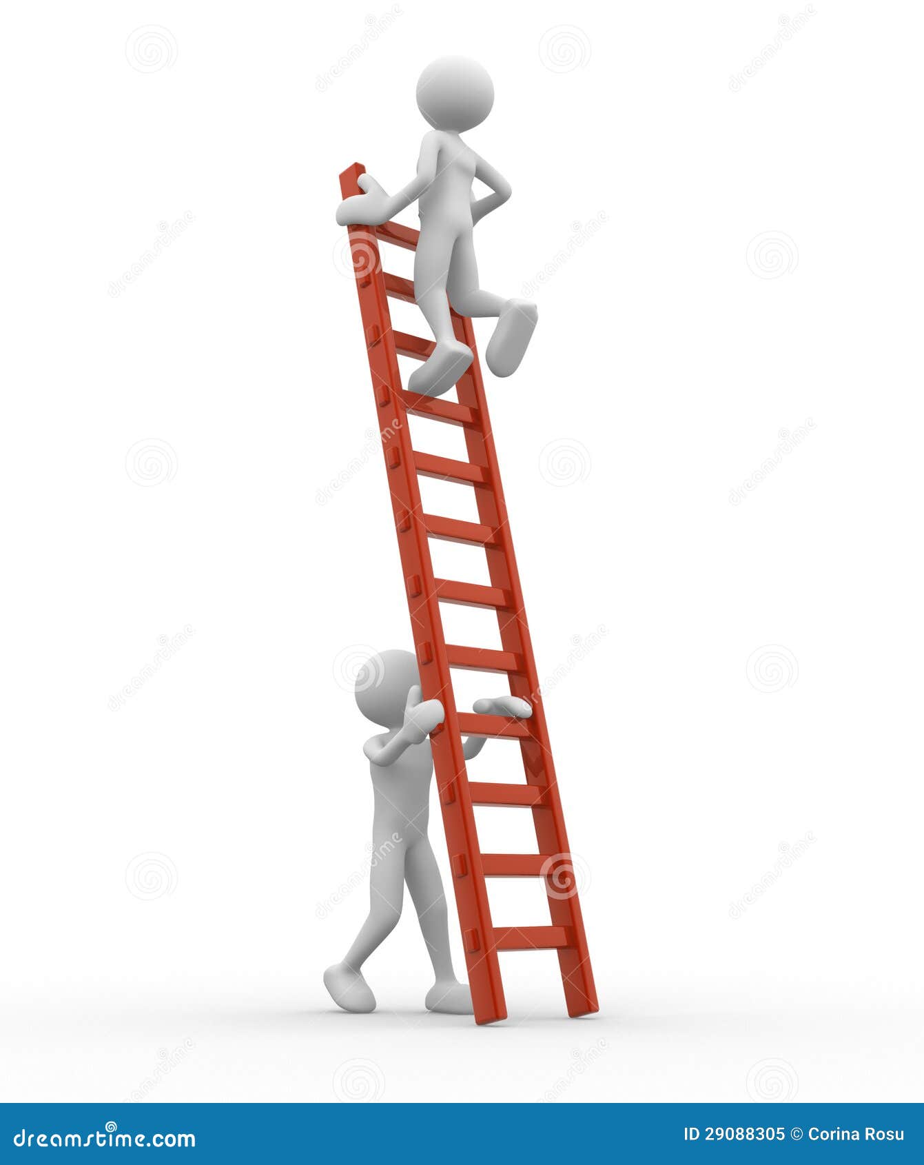 Ladder stock illustration. Illustration of climbing, business - 29088305