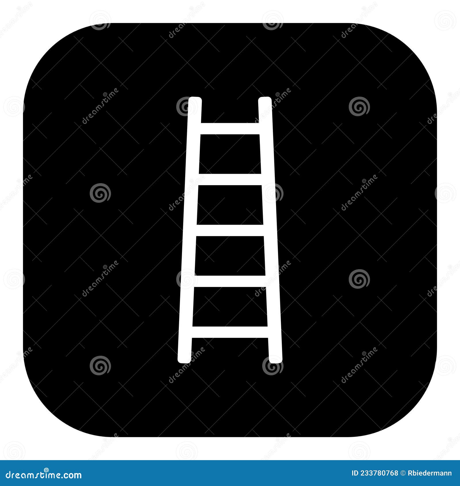 Ladder and app icon stock vector. Illustration of staircase - 233780768