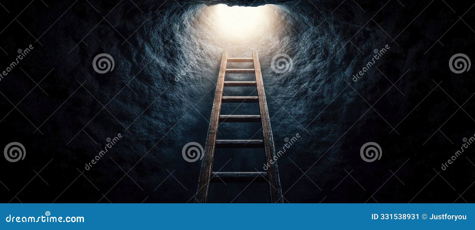 Ladder Ascending Into Cloud-Filled Sky Stock Photo | CartoonDealer.com ...