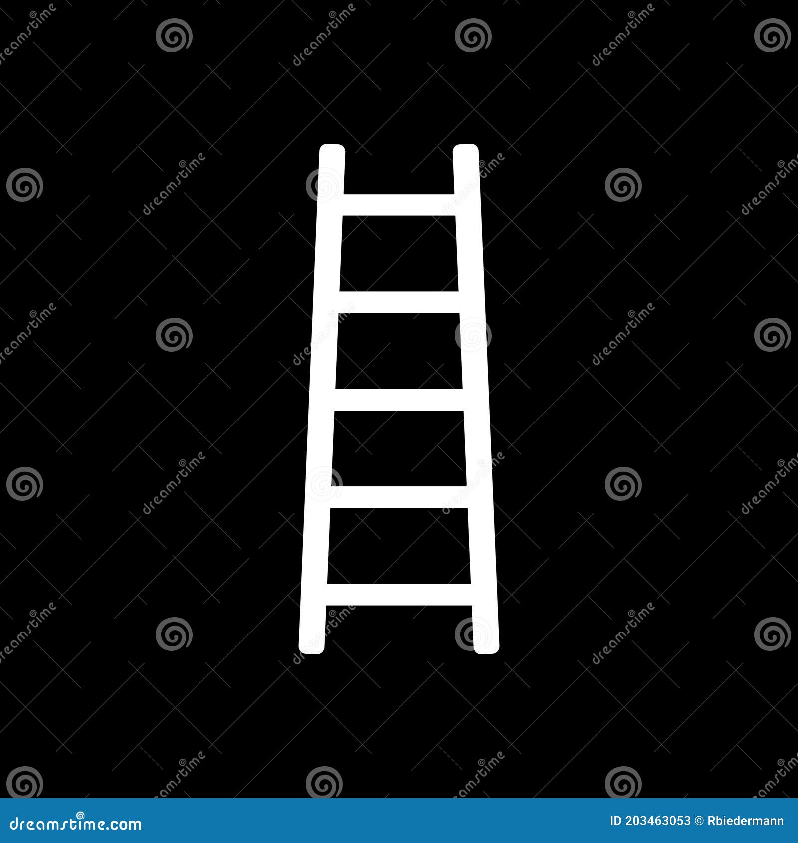 Ladder and background stock vector. Illustration of graphic - 203463053