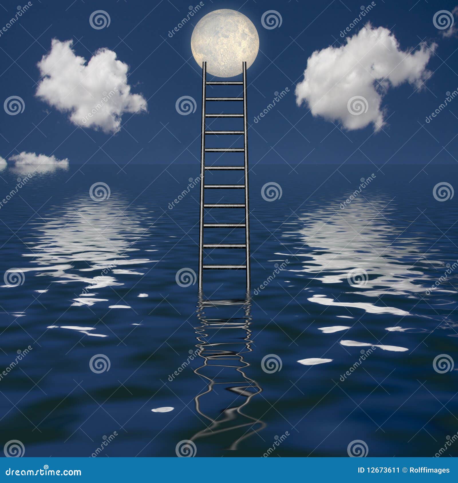 Ladder Into The Water. Mountain River - A Small Waterfall On A River ...