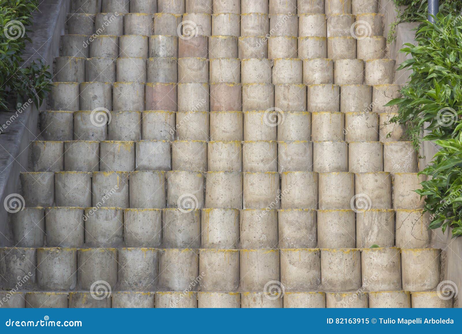 Ladder cement blocks. stock image. Image of textures - 82163915