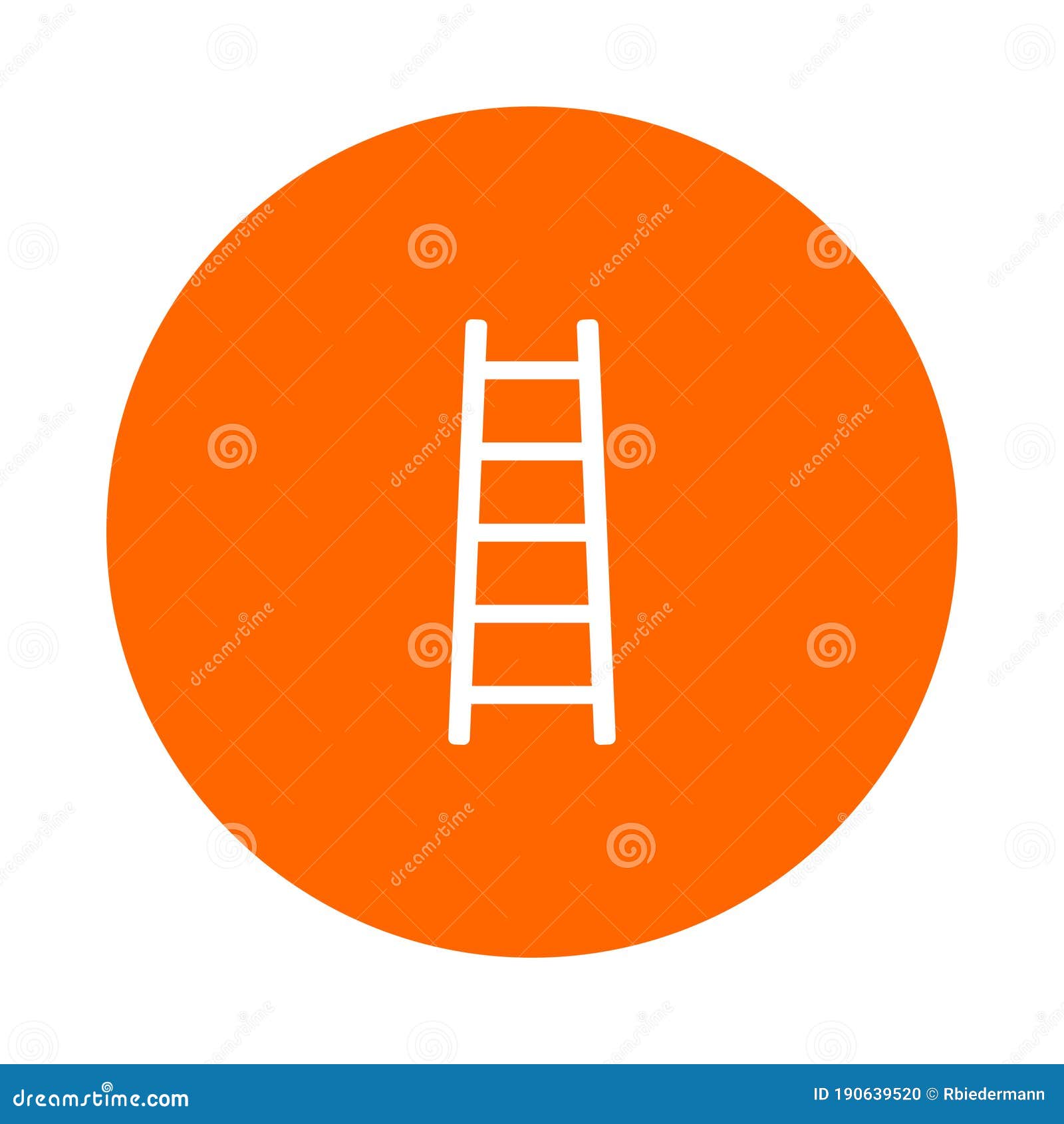 Ladder and circle stock vector. Illustration of circle - 190639520