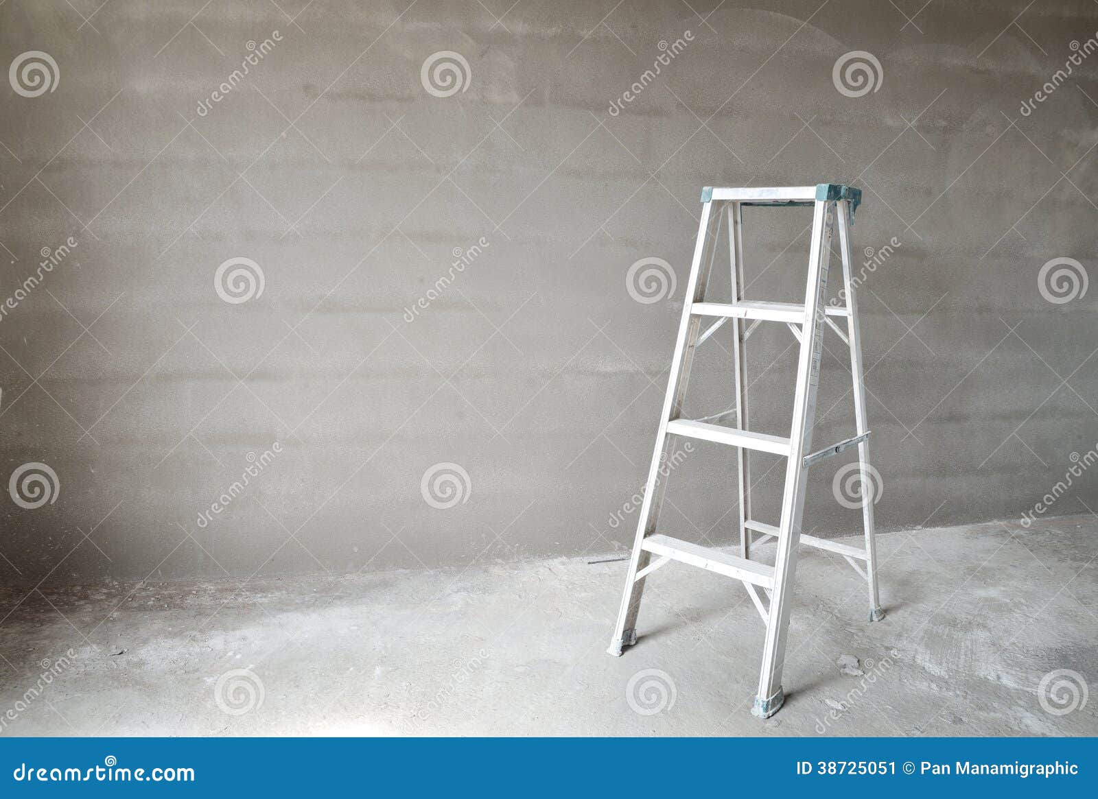 Ladder and concrete wall stock image. Image of equipment - 38725051