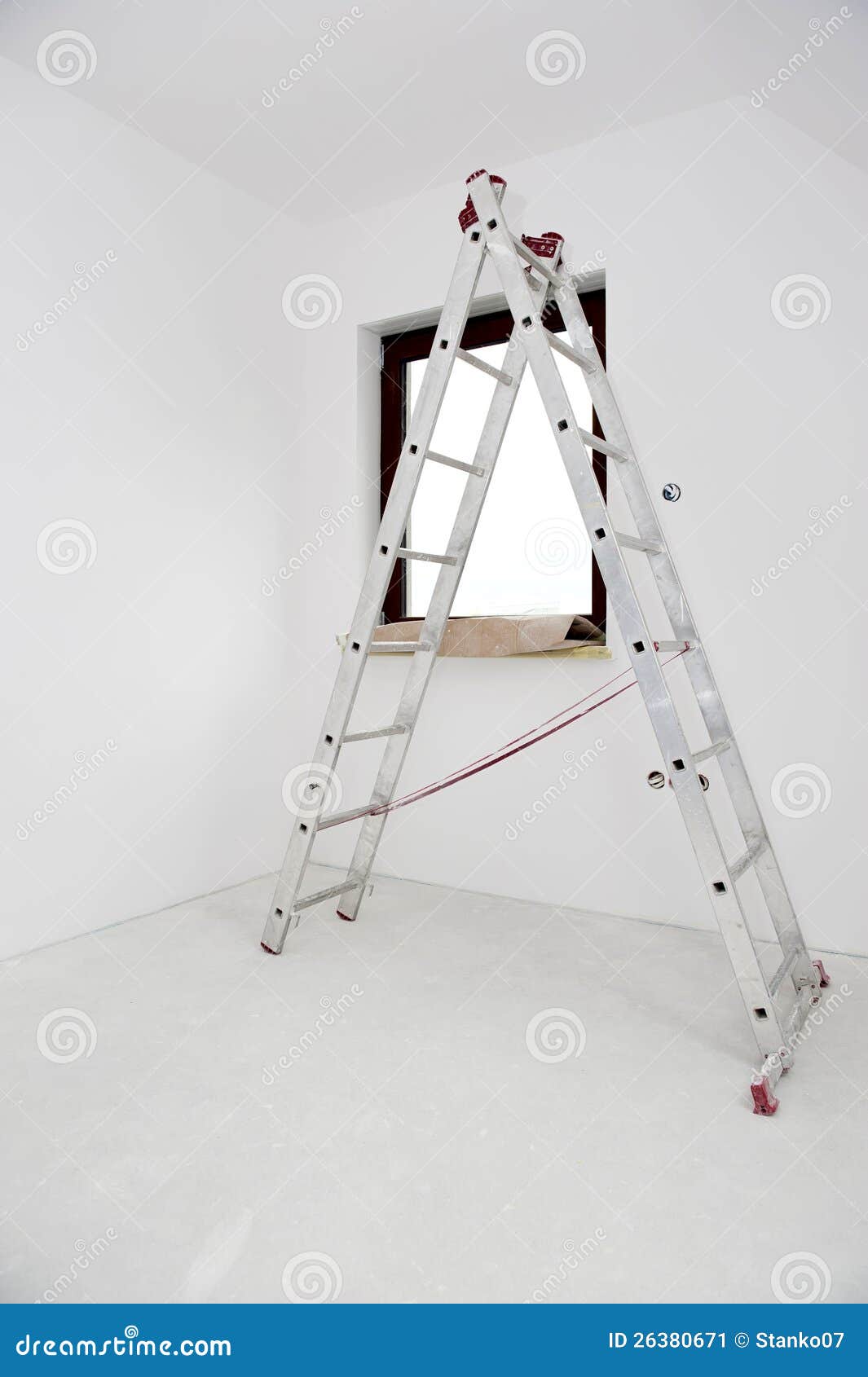 Ladder in empty room stock image. Image of architecture - 26380671