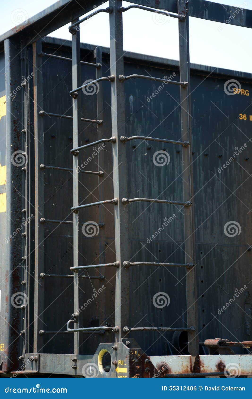 Ladder stock photo. Image of stairs, rail, boxcar, railroad - 55312406