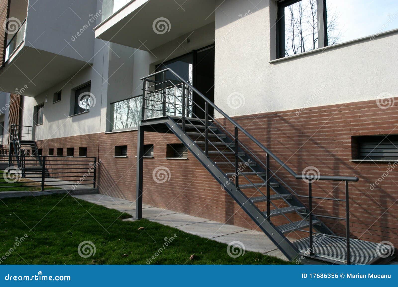 Ladder exterior stock photo. Image of block, leading - 17686356